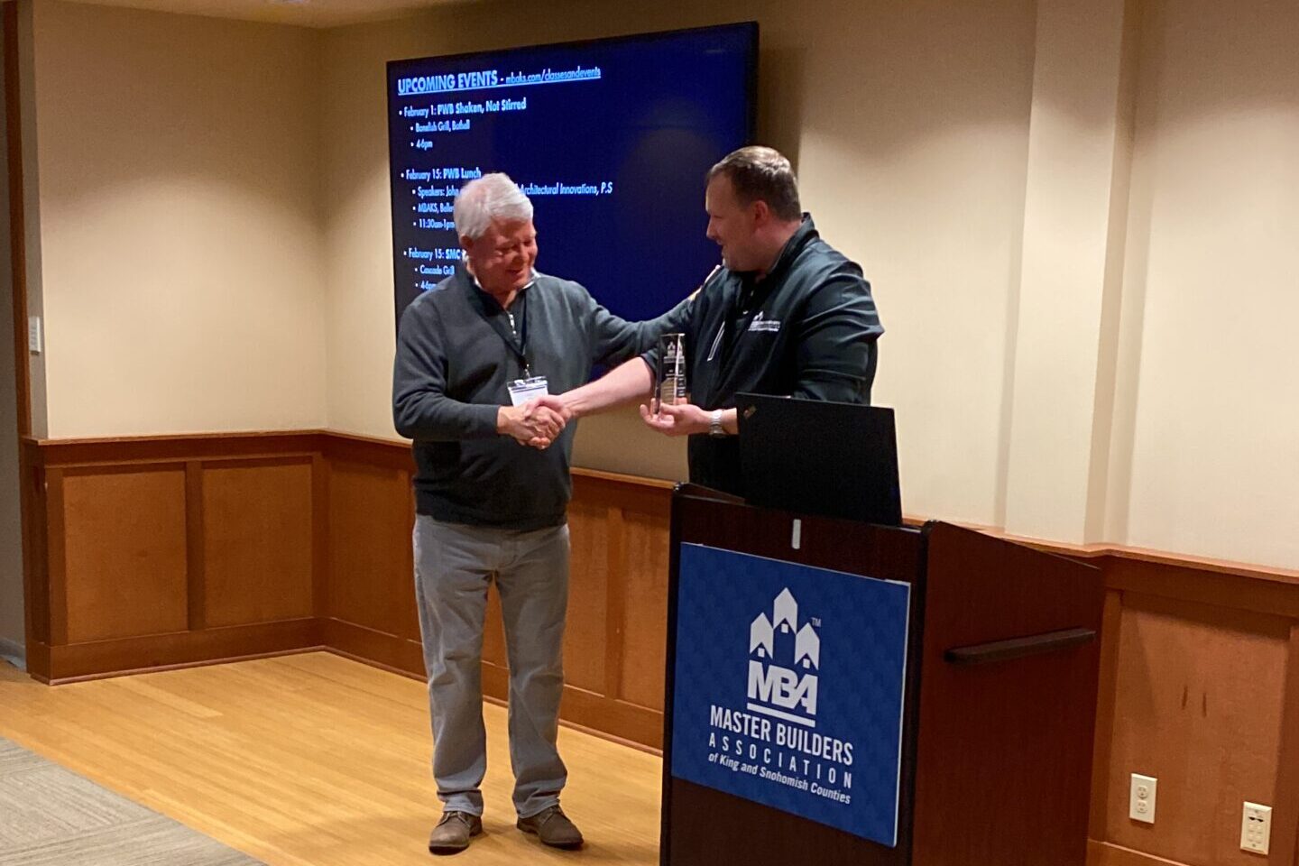 Gregory Kovsky | Curt Maier presented with the Master Builders ...